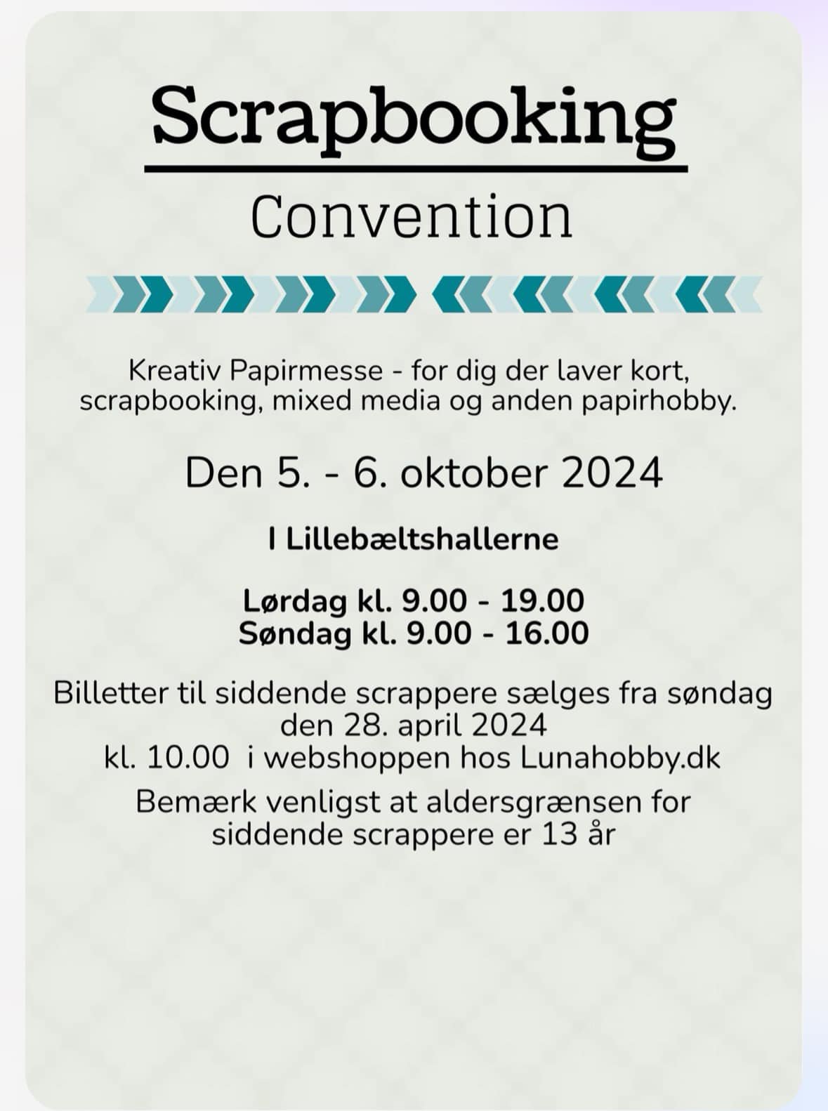 SCRAPBOOKING CONVENTION - Lunahobby