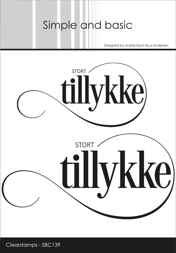 Simple and Basic Stempel Stort tillykke SBC139 - Simple and Basic ...