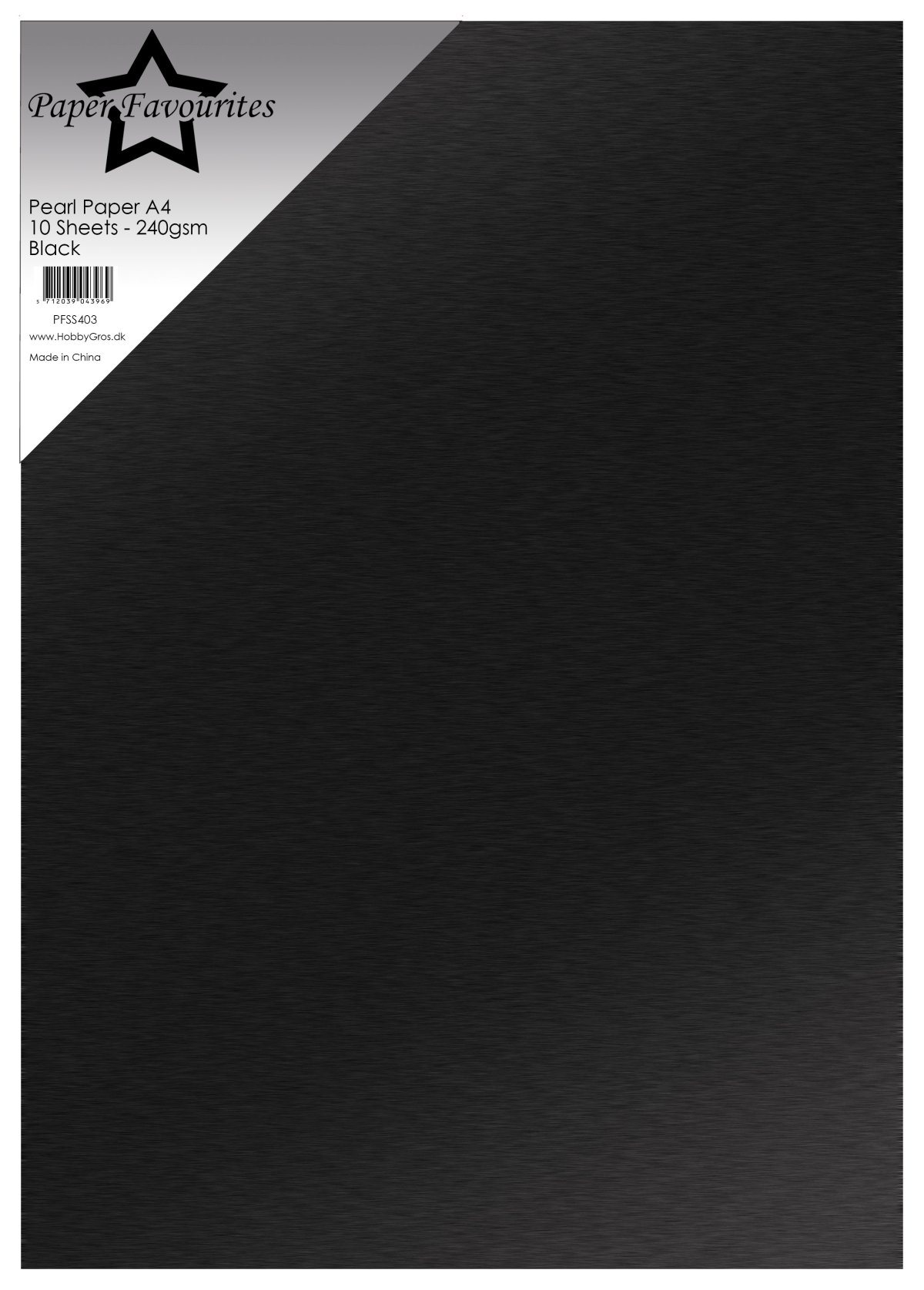 Pearl Paper A4 Black 240g 10stk - Pearl Paper A4 Paper favourites ...