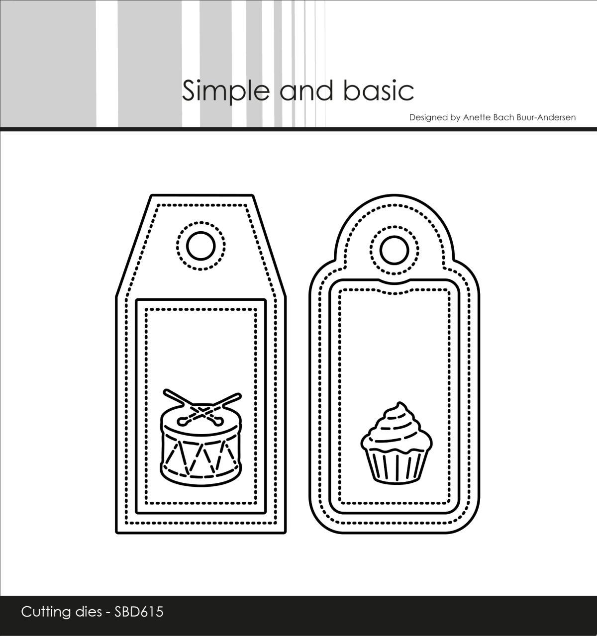 Die Gift Tags SBD615 Simple and basic - Simple and Basic - Lunahobby